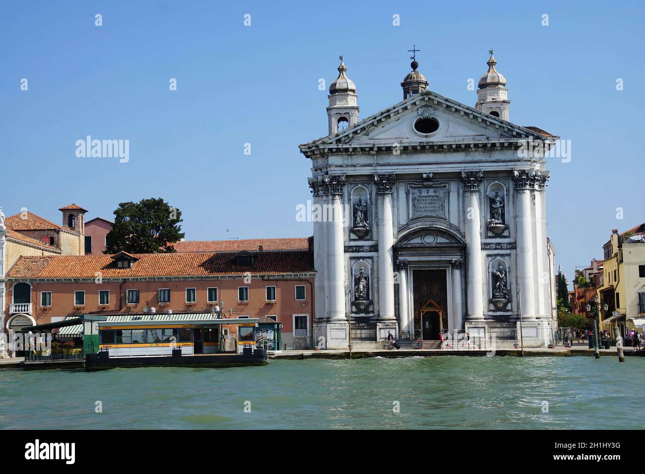 VENICE, ITALY - Aug 18, 2018: A beautiful view from Grand Canal in ...