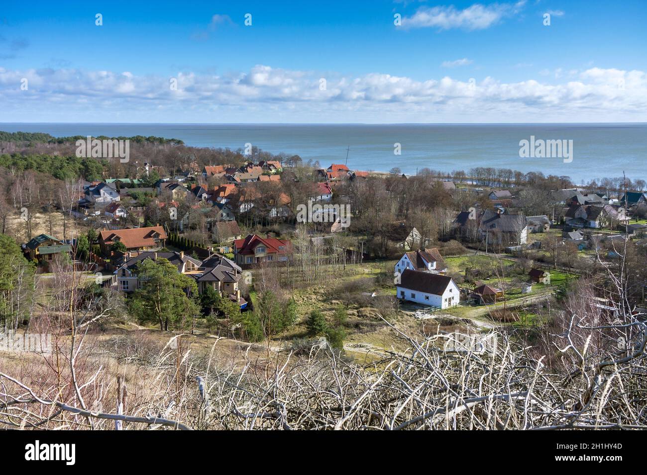 Morskoye village, Kaliningrad region, Curonian Spit, Russia, February ...