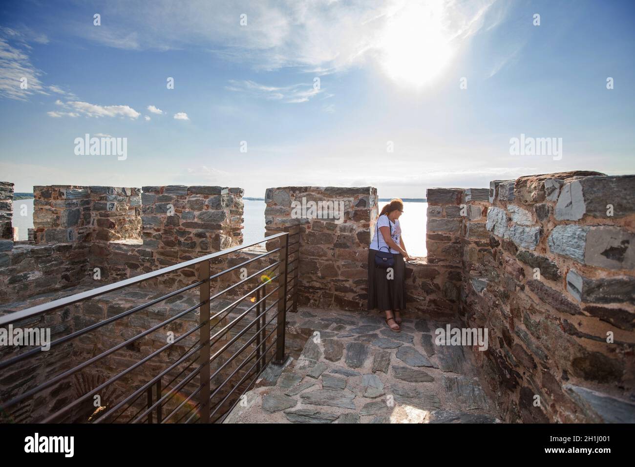 Cultural Heritage, Medieval Ram Fortress, tourist visit old Ottoman ...