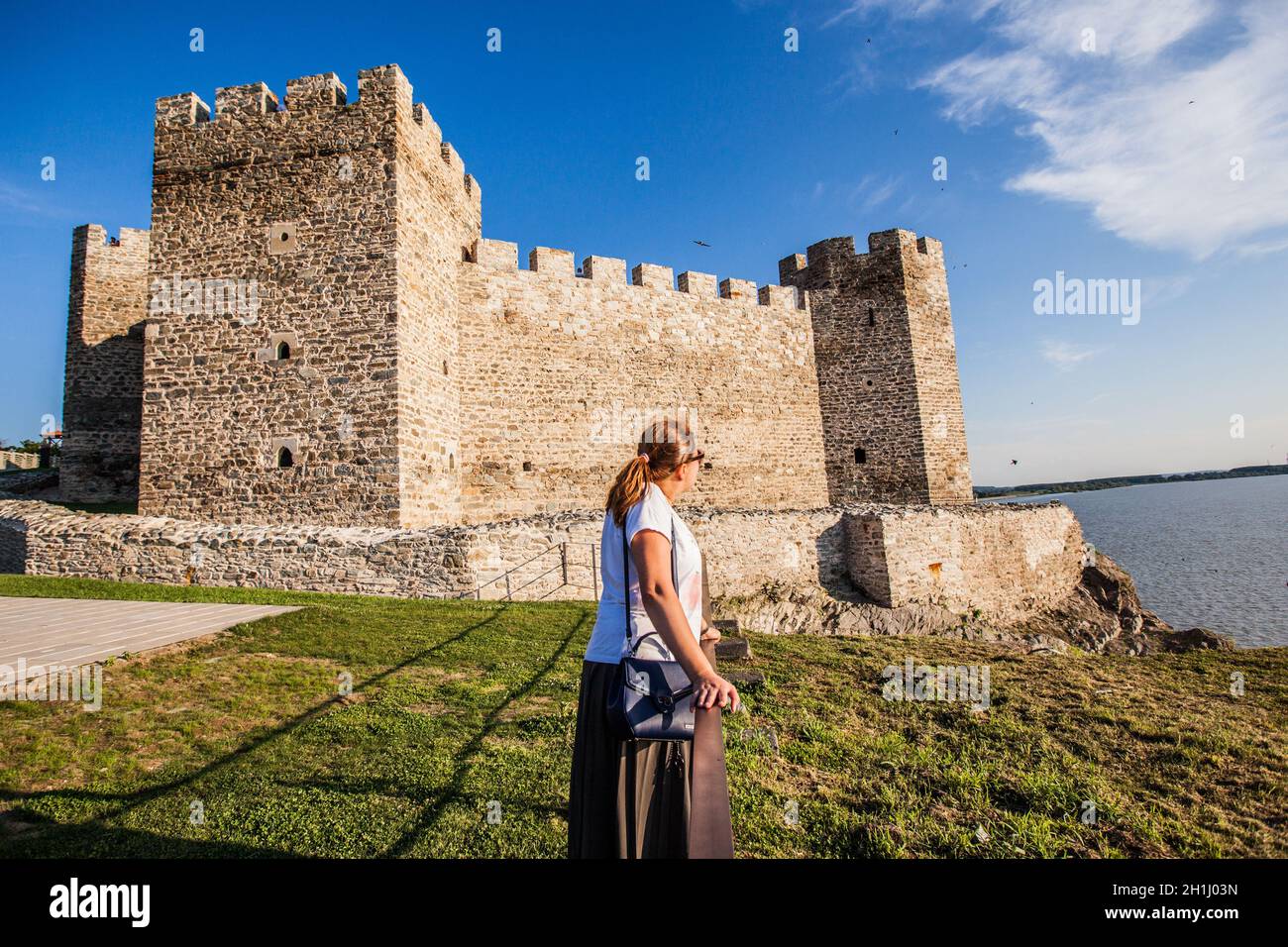 Cultural Heritage, Medieval Ram Fortress, tourist visit old Ottoman ...
