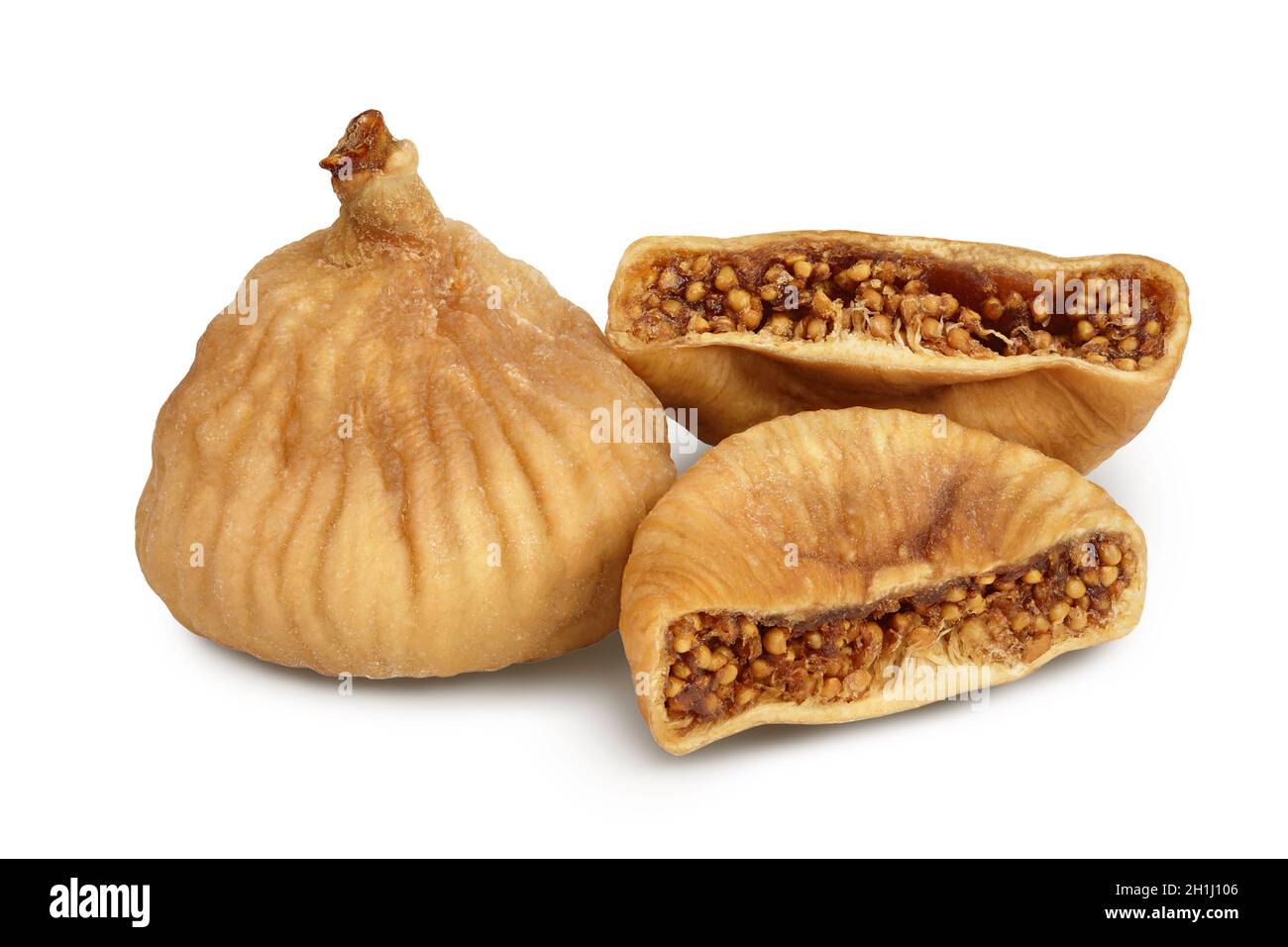 dried fig isolated on white background with clipping path and full ...