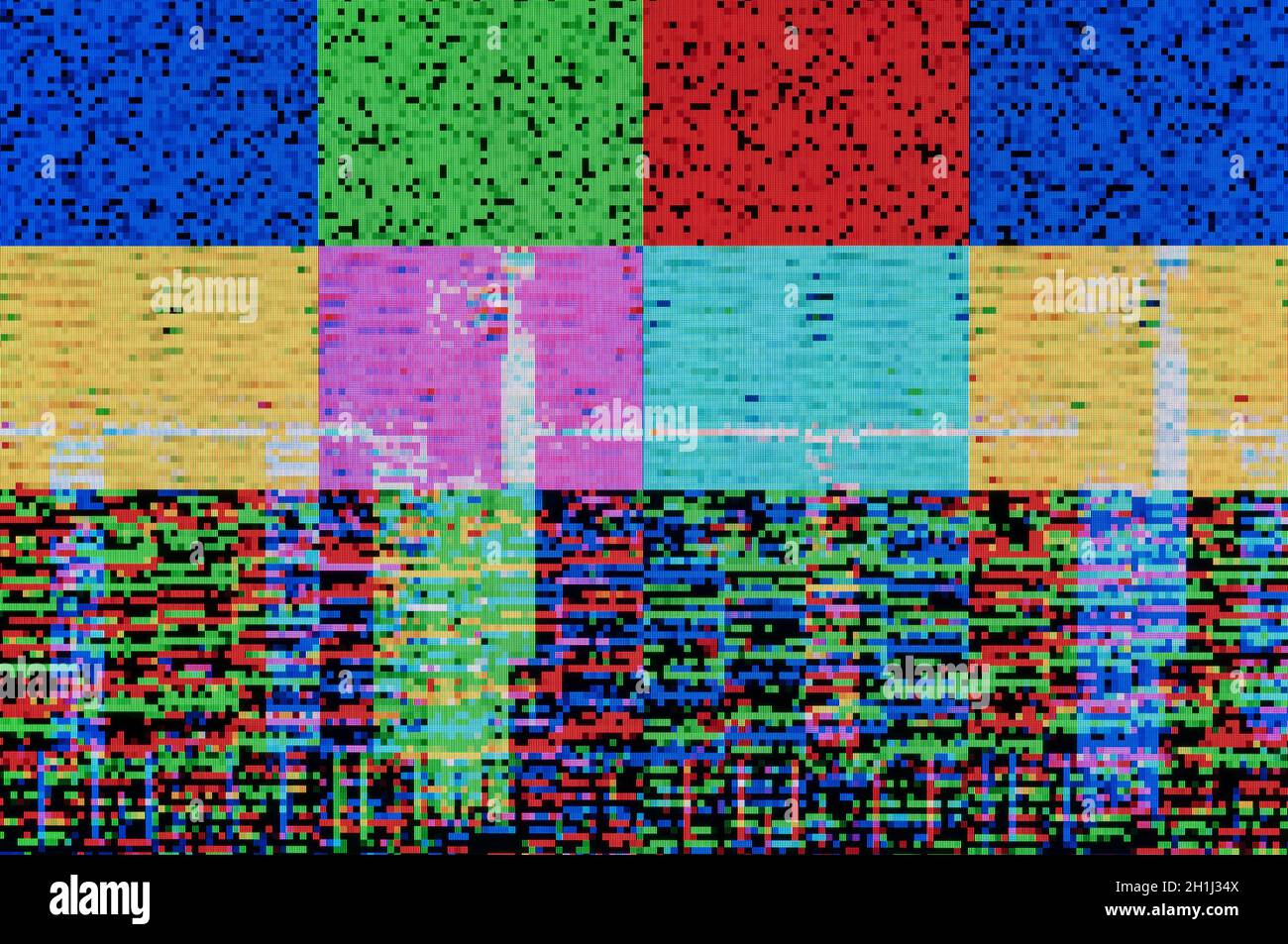 Abstract background, pattern of a digital glitch Stock Photo - Alamy