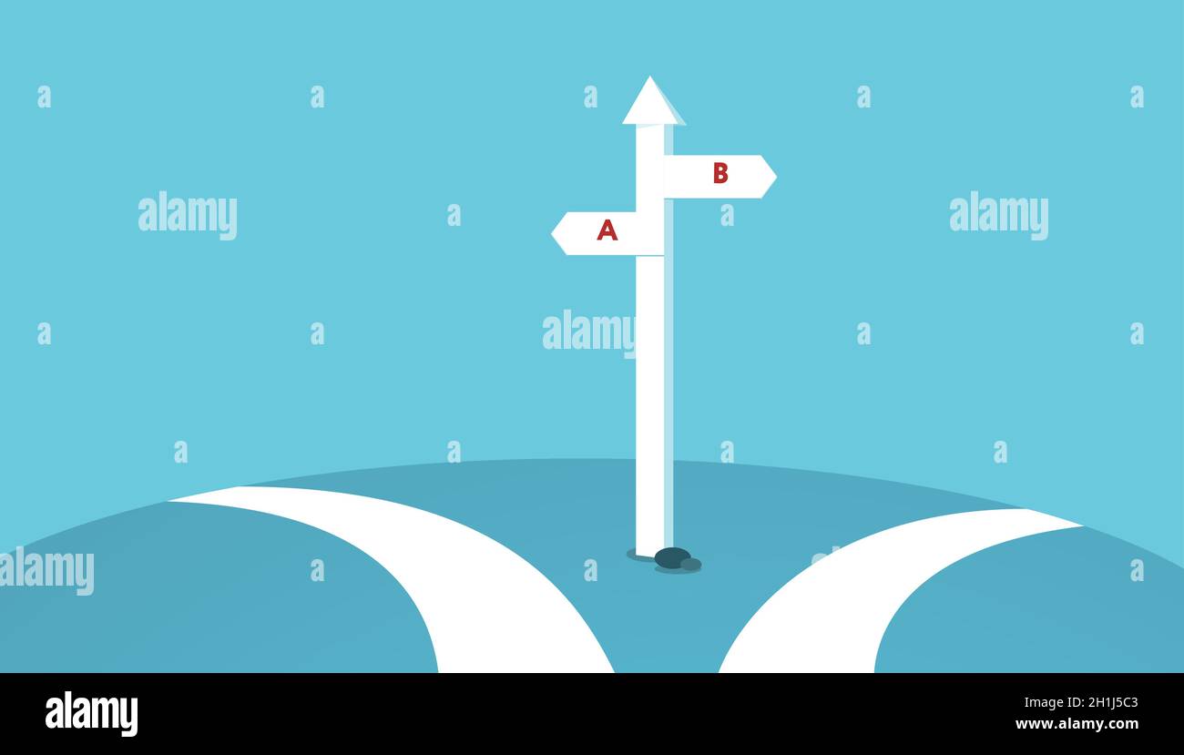 Different paths end hi-res stock photography and images - Alamy