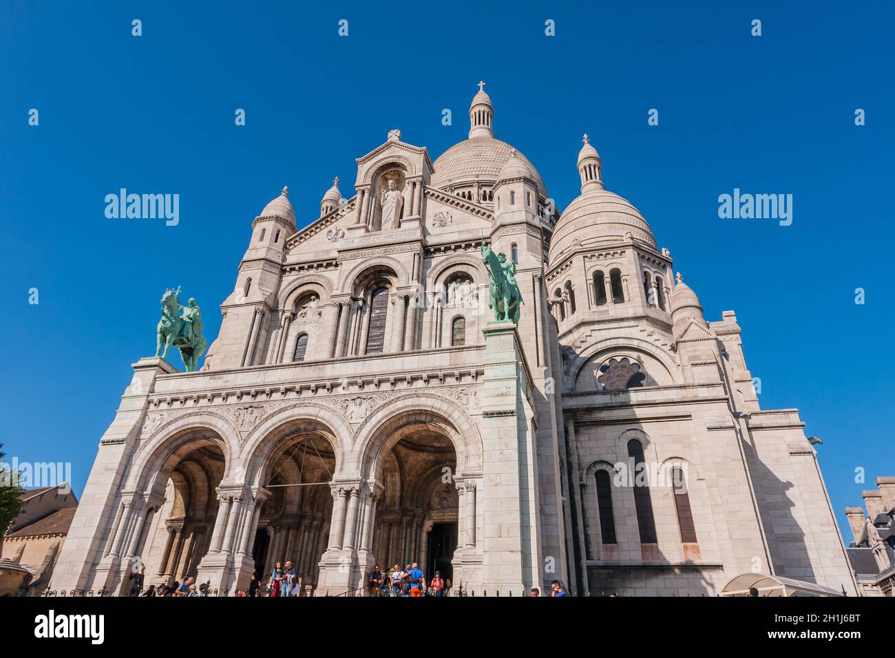 Paris, France - September 19, 2019: Sacre Coeur Basilica. Large ...