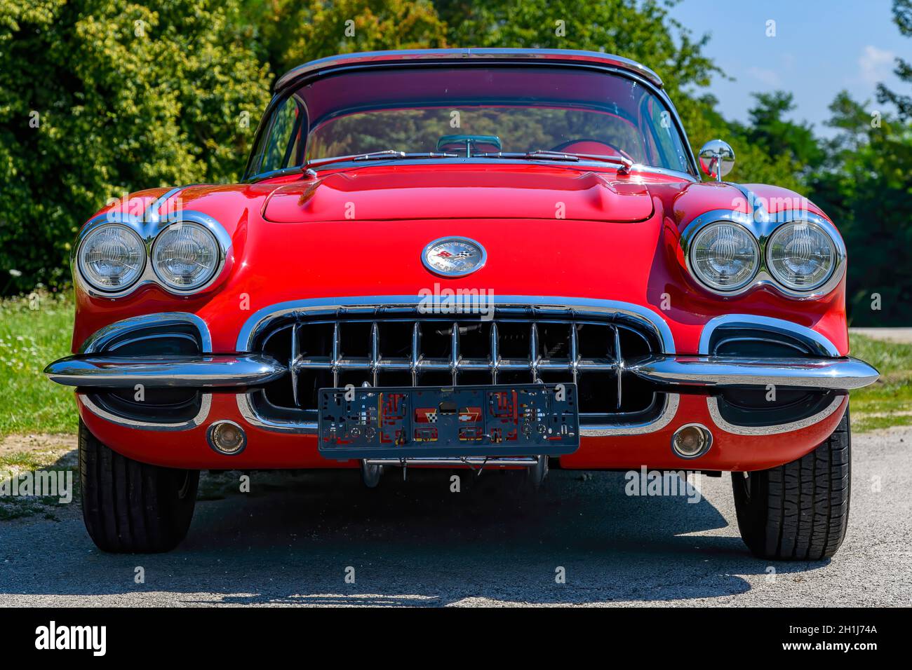 Oldtimer Chevrolet Corvette C1, Baujahr 1959, Hubraum 5700 ccm, V-8 ...