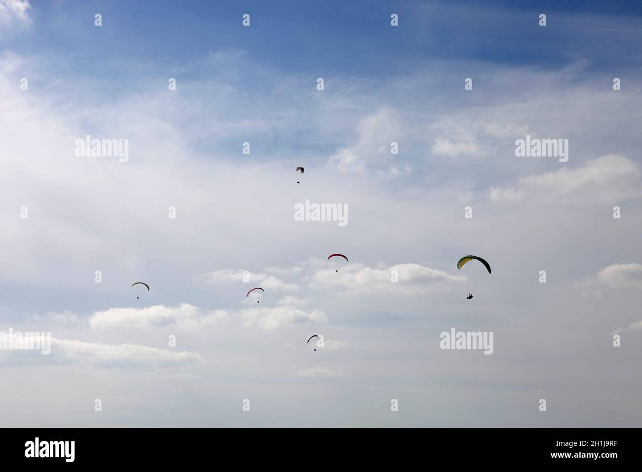 CALDELAS, PORTUGAL - OCTOBER 13: Paragliding Aboua Cup, in the north of ...