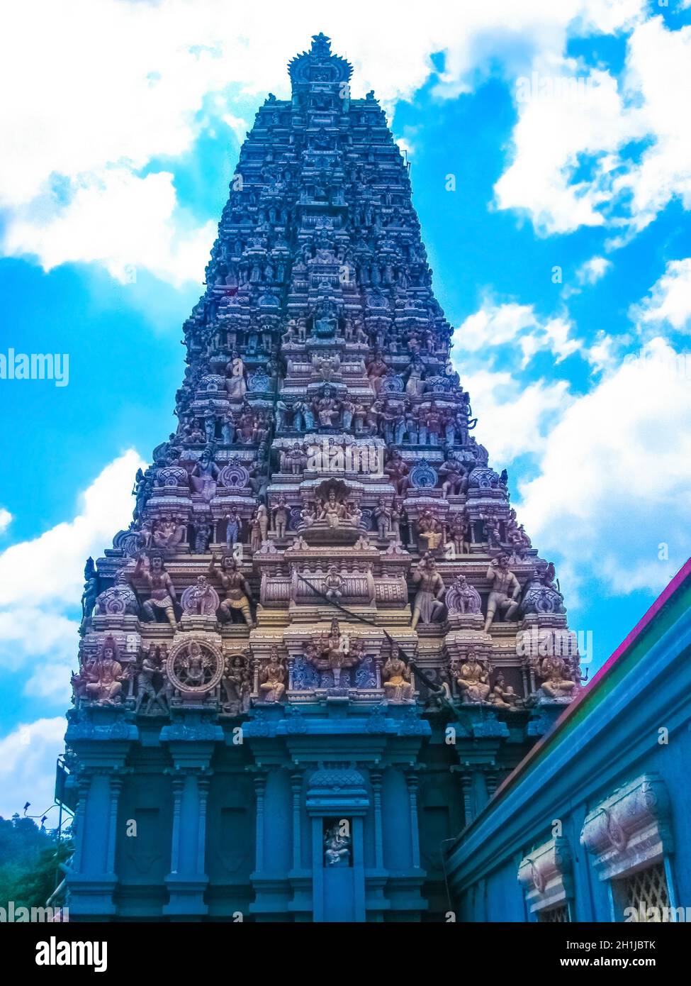 The Hindu temple tower in Colombo. Sri Lanka Stock Photo - Alamy