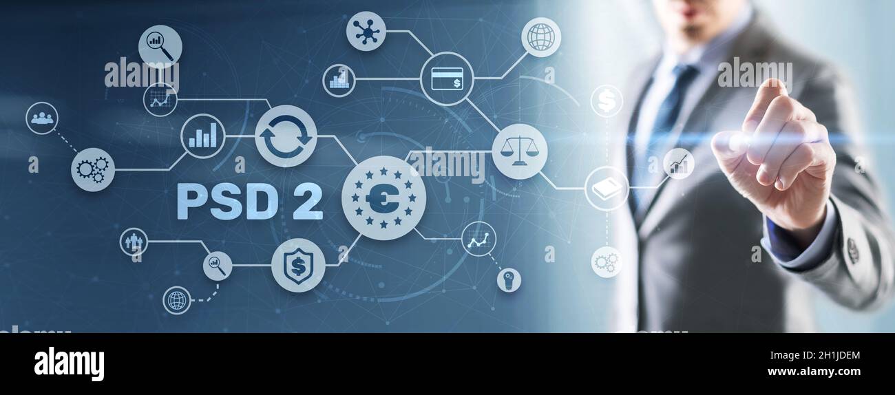 Payment Services Directive revised PSD2. EU Payment Directive Stock ...