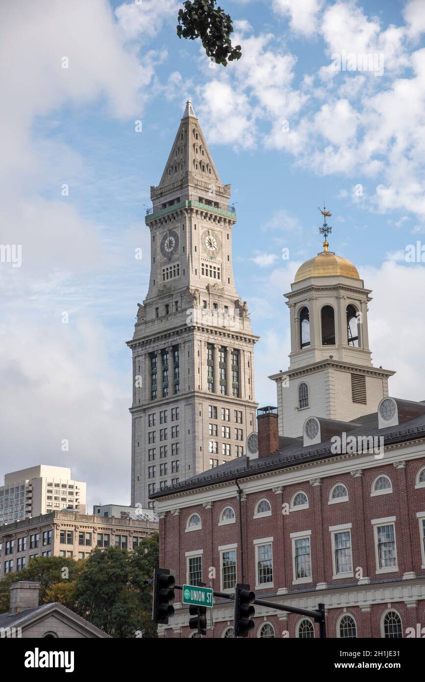 Boston customs house hi-res stock photography and images - Alamy