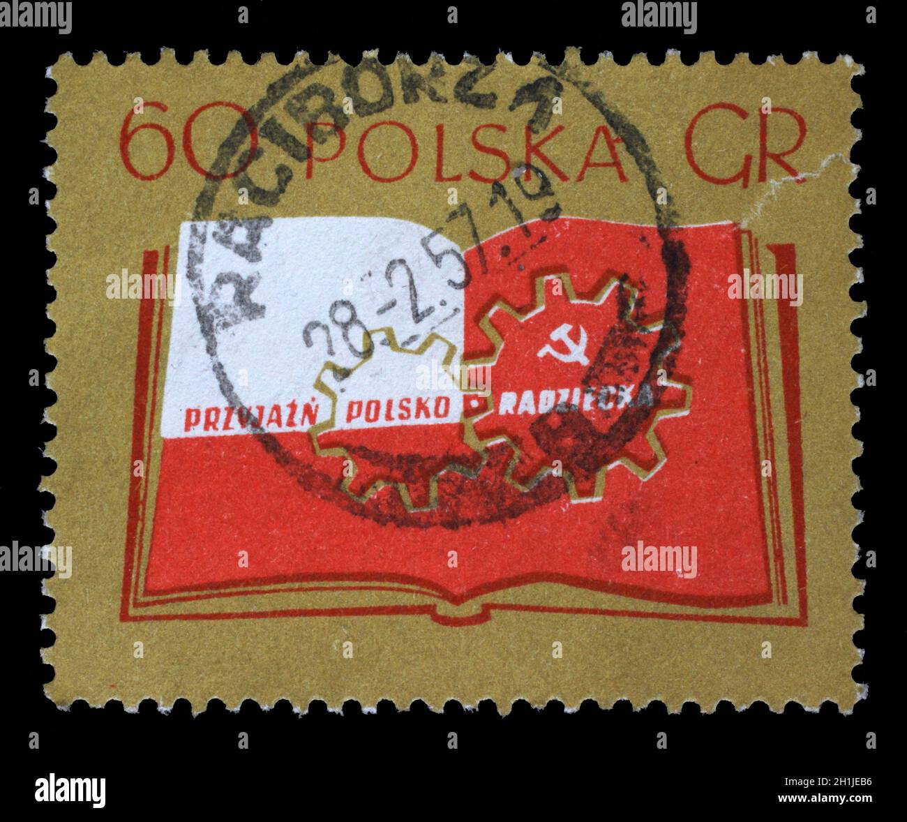 Old vintage polish postage stamp hi-res stock photography and images ...