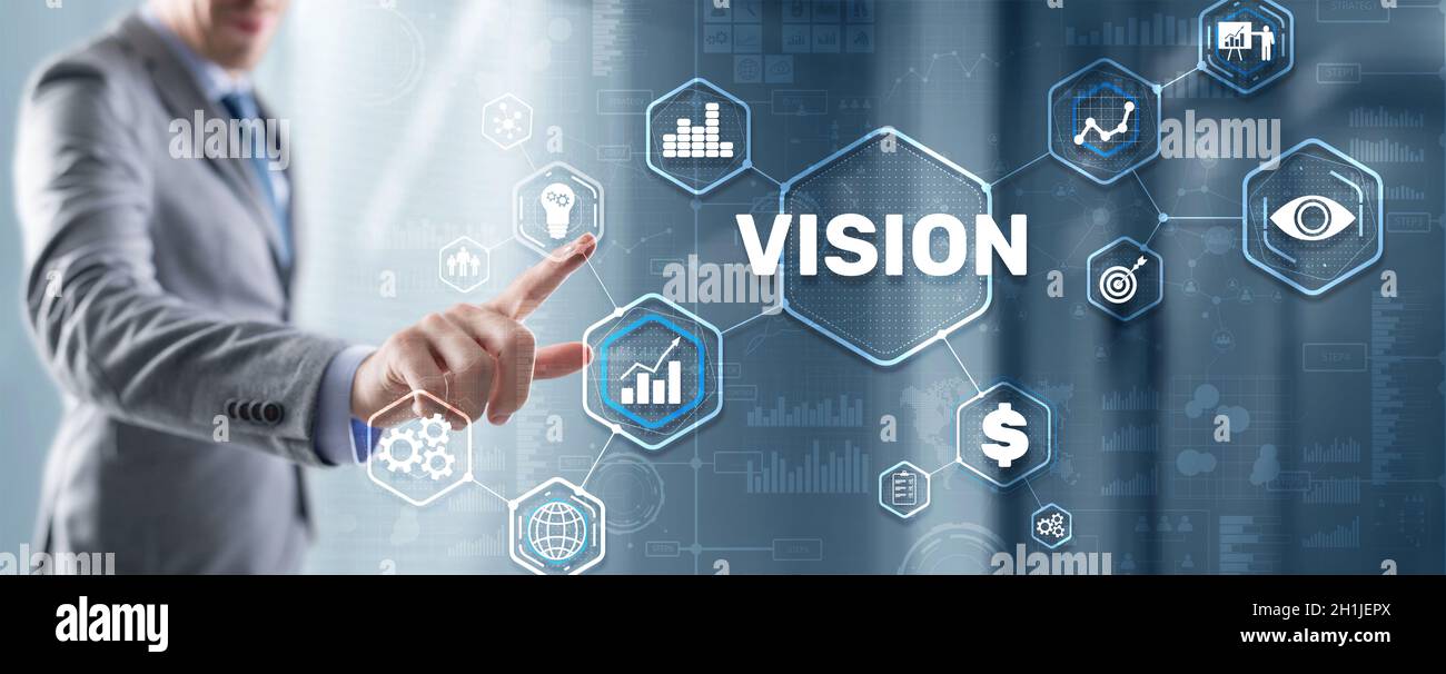 Vision Direction Future Business Inspiration Motivation Concept Stock ...