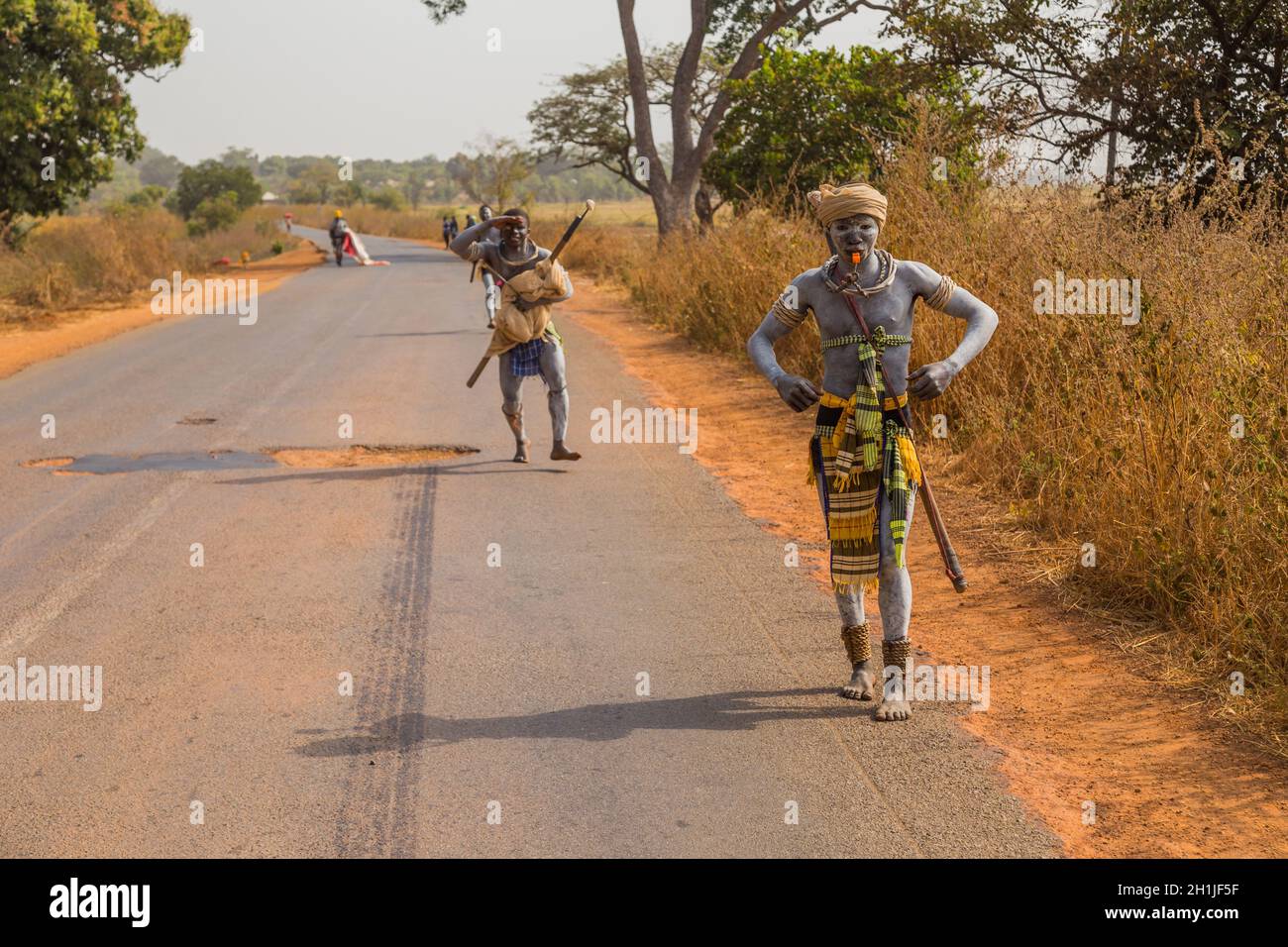 Bissau, Republic of Guinea-Bissau - January 11, 2020: young men ...