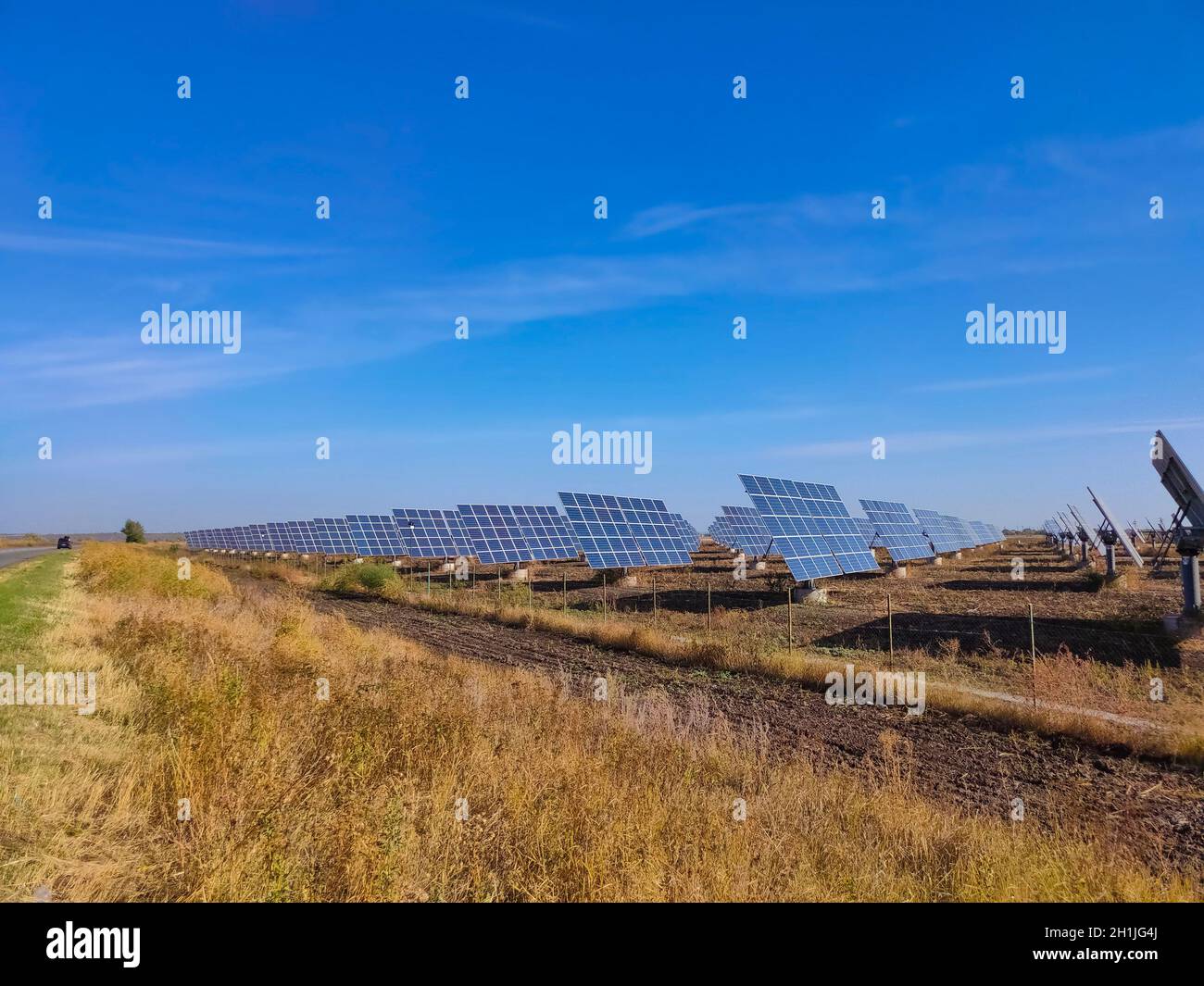 The Solar Panels station at Ukraine. Use solar power, solar panels in ...