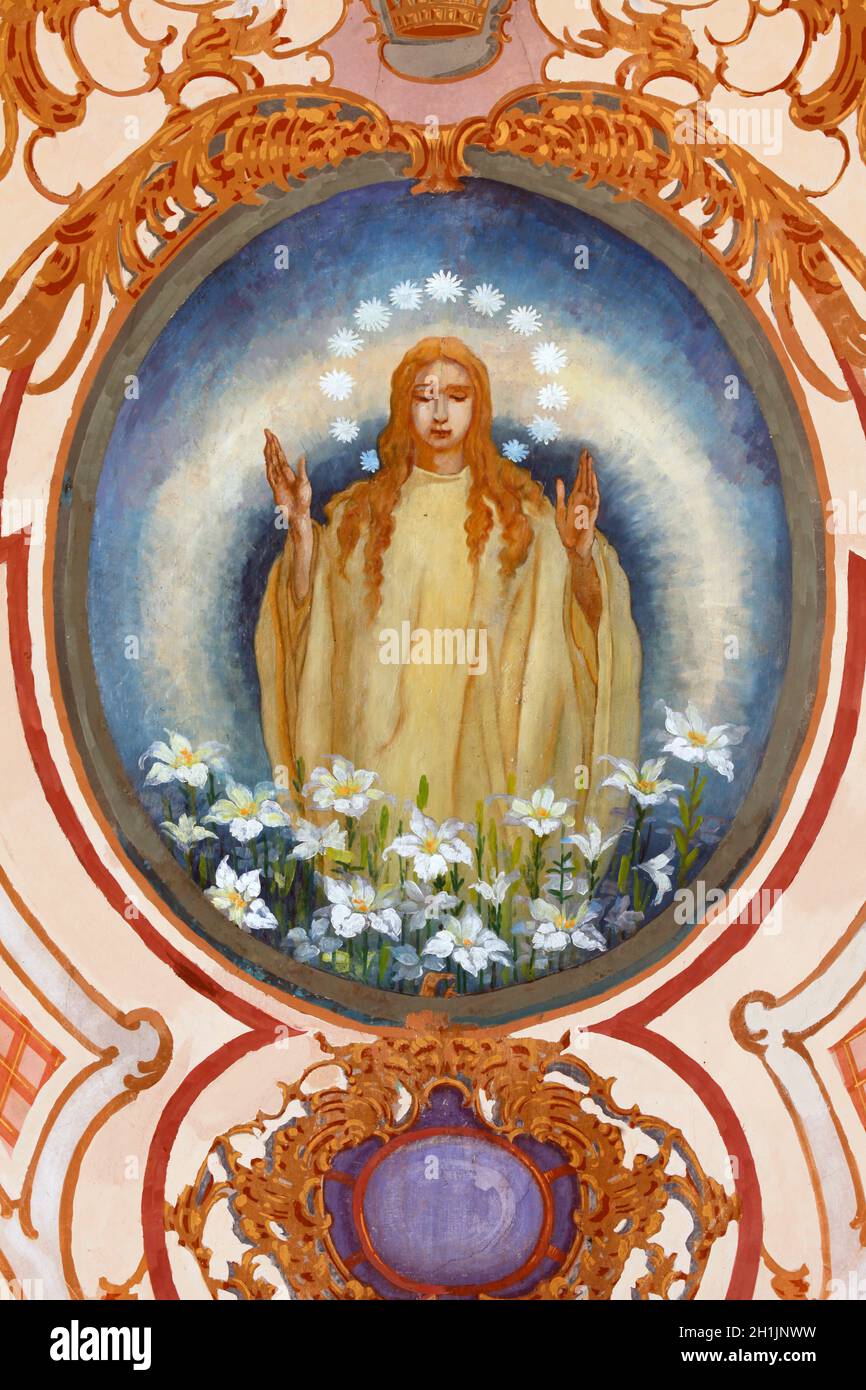 Immaculate Conception of the Virgin Mary Stock Photo - Alamy