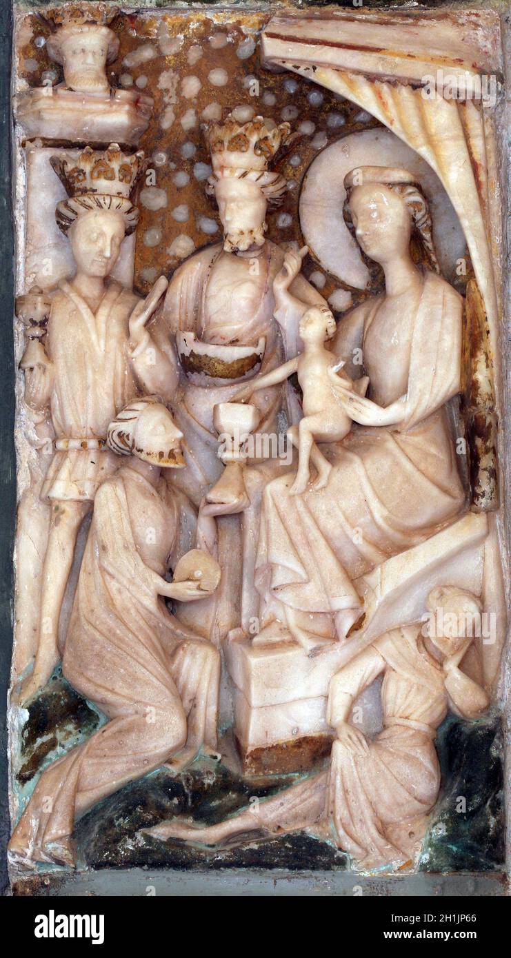 Nativity Scene, Adoration of the Magi Stock Photo - Alamy