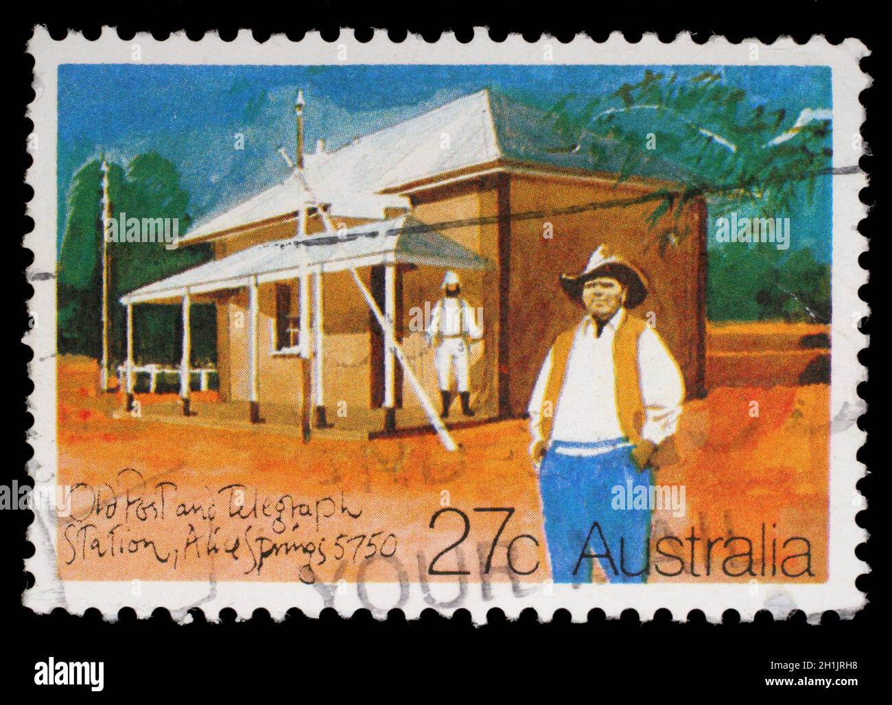 AUSTRALIA - CIRCA 1982: A Stamp printed in AUSTRALIA shows the Historic ...