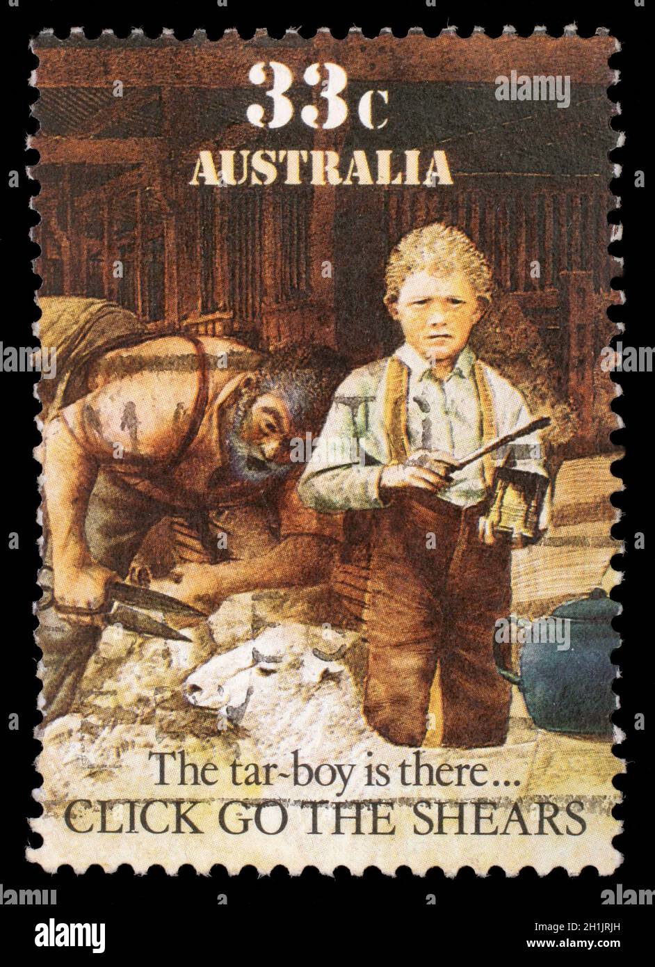 AUSTRALIA - CIRCA 1986: A stamp printed in Australia shows ...