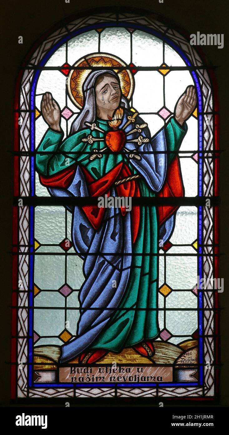 Seven Sorrows of the Blessed Virgin Mary Stock Photo - Alamy