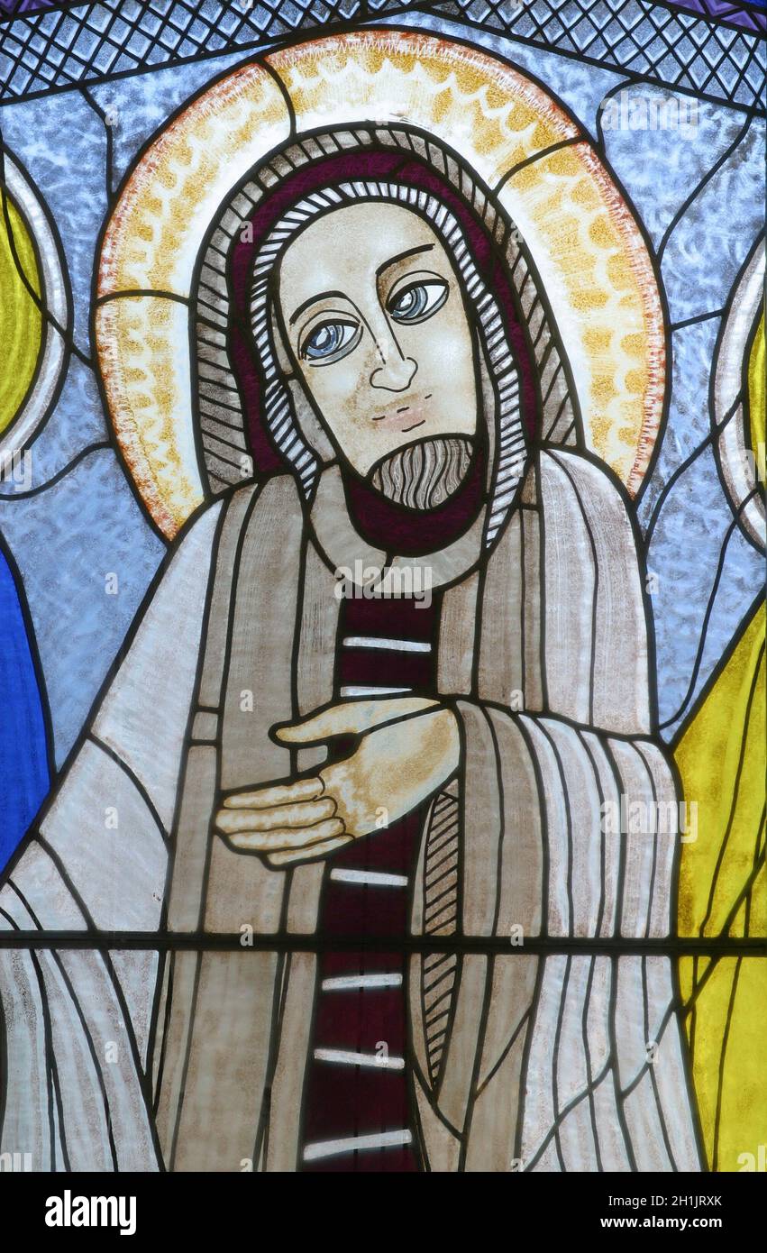 Jesus, stained glass Stock Photo - Alamy