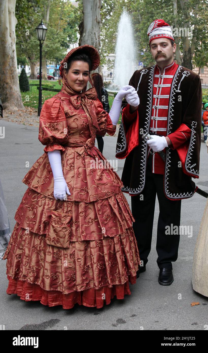 Event Zagreb Time Machine, there was a promenade of the old city ...