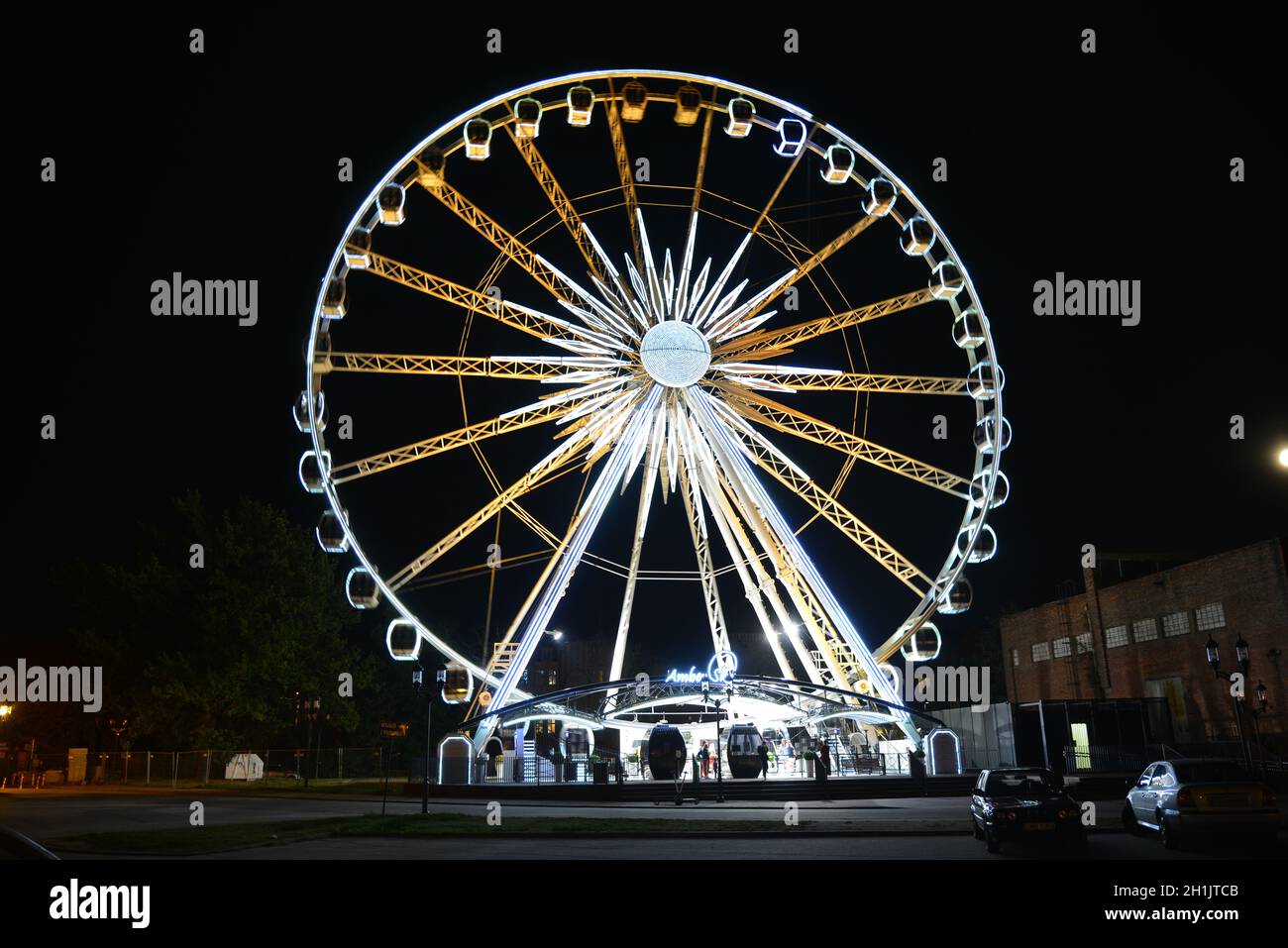 Beautiful Danzig in Poland at a summer night Stock Photo - Alamy