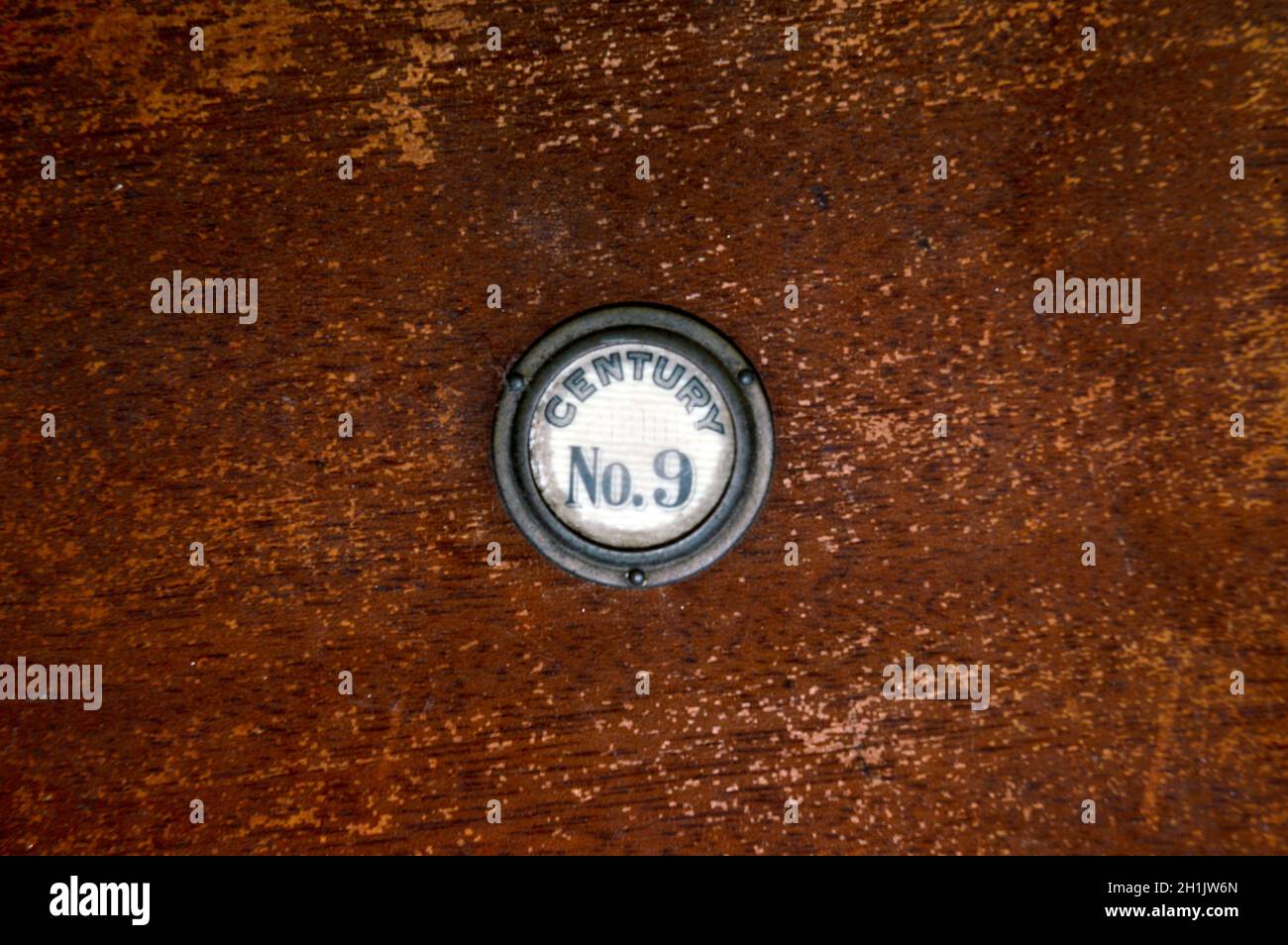 PHOENIX, UNITED STATES - Oct 05, 2021: A closeup of an antique bellows ...