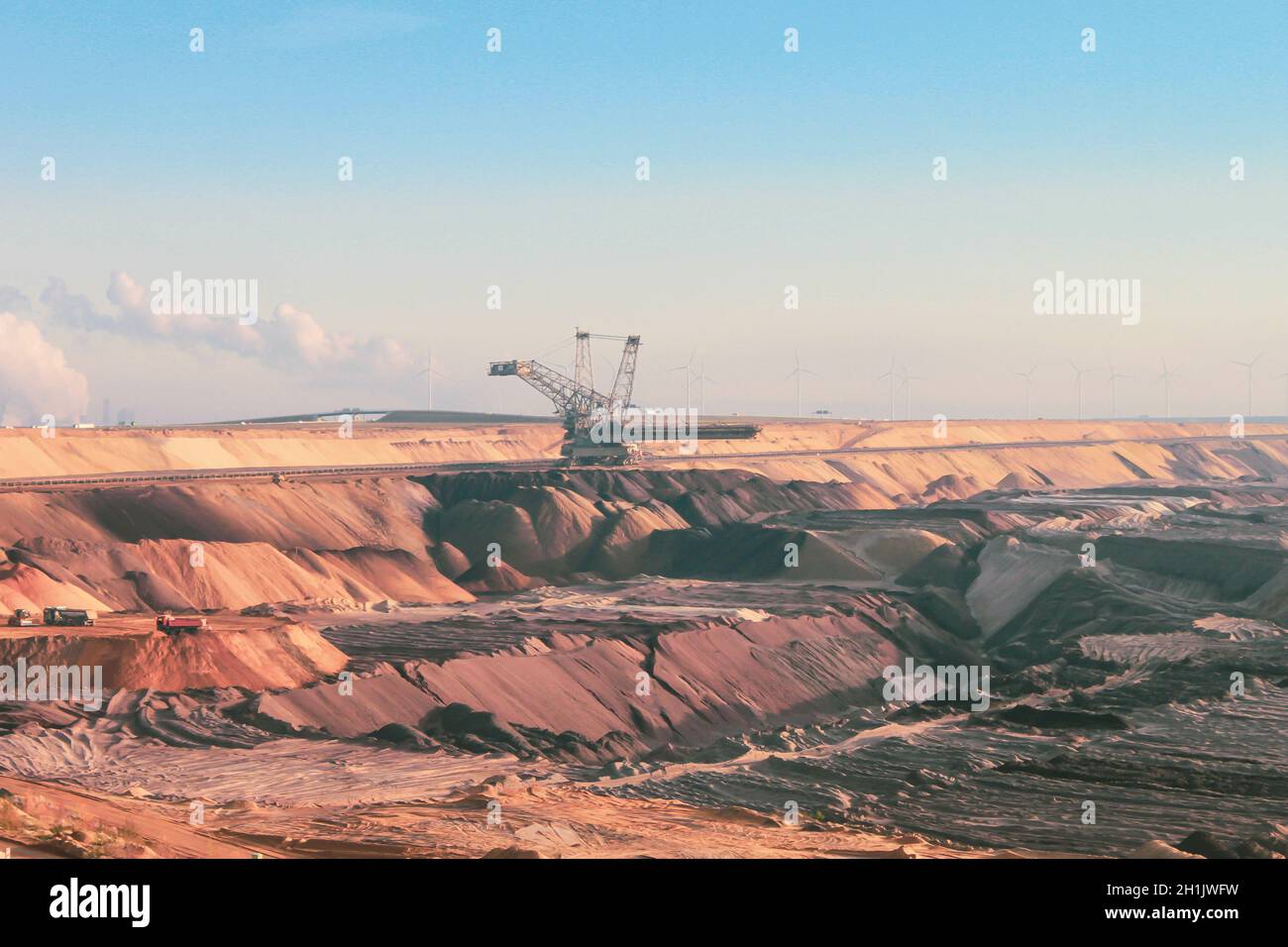 Landscape view of open-pit mines Stock Photo - Alamy
