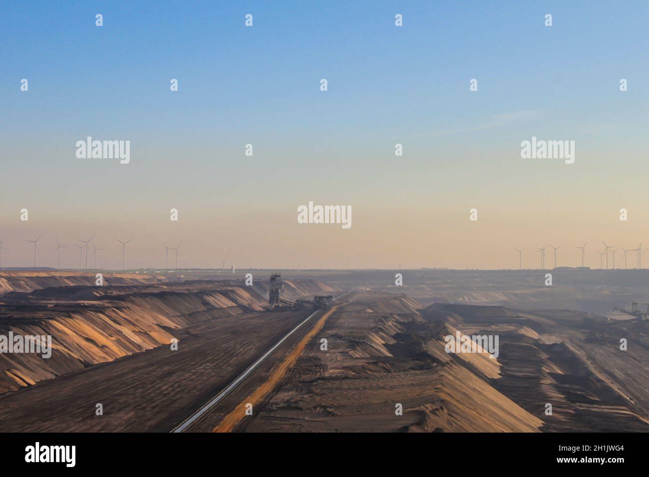 Landscape view of open-pit mines Stock Photo - Alamy