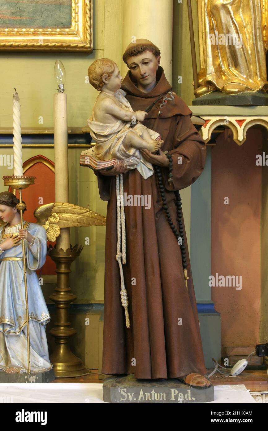 Saint Anthony of Padua Stock Photo - Alamy