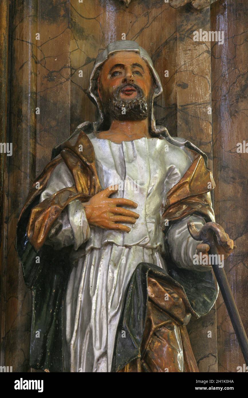 Statue of saint Stock Photo - Alamy