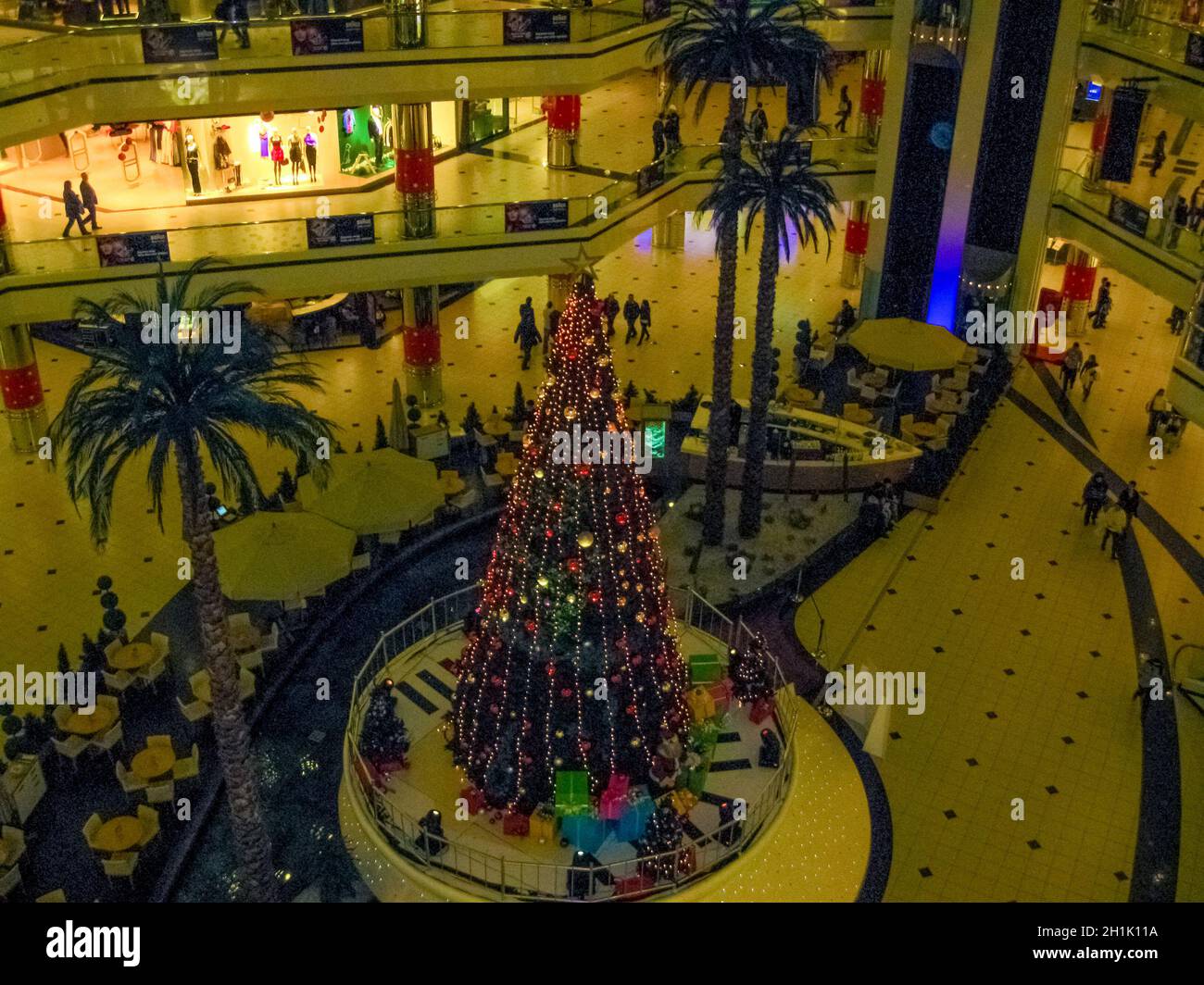 Istanbul, Turkey - December 22, 2008: Cevahir Mall at Istanbul, Turkey ...