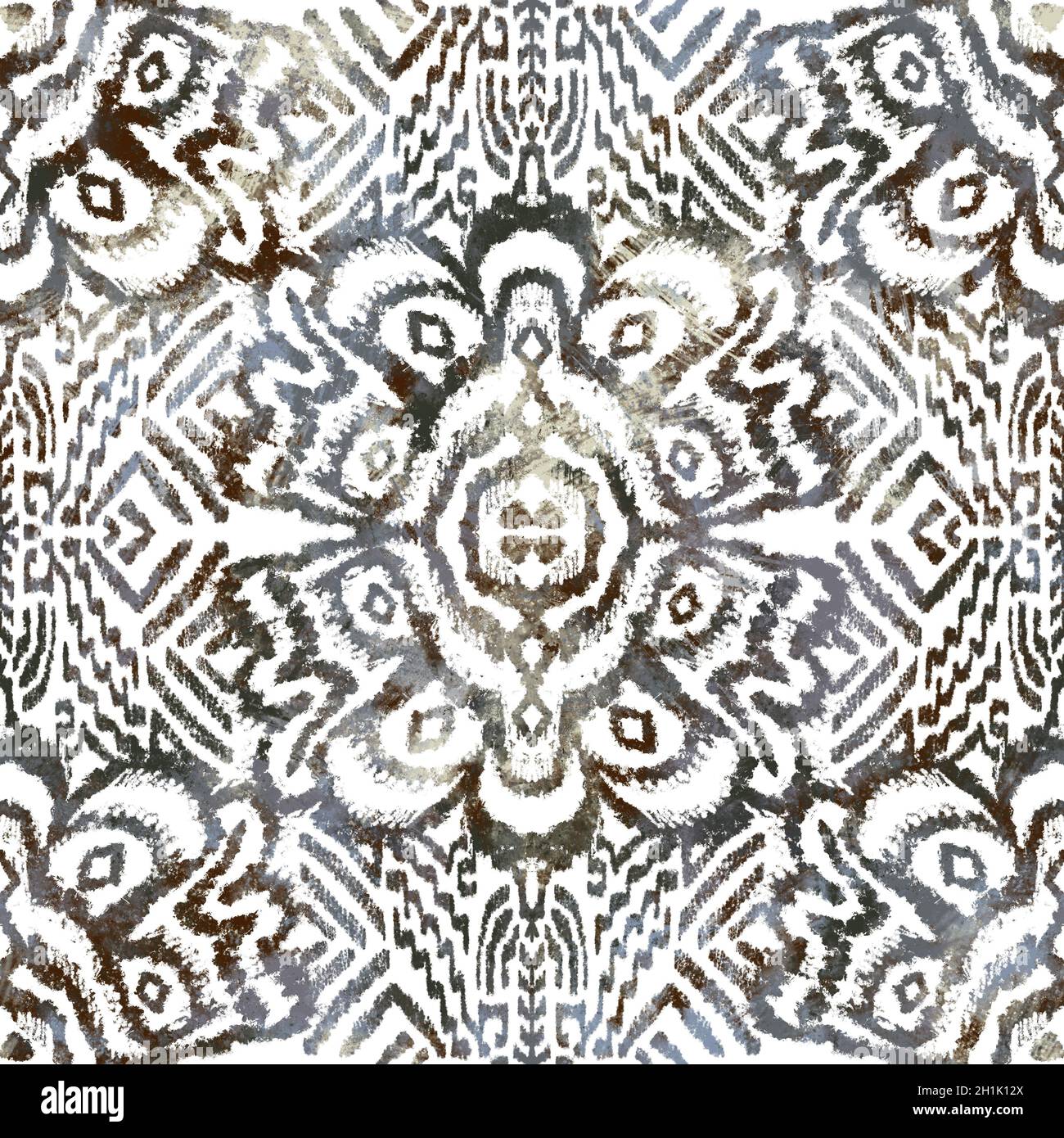 Seamless neutral and white grungy classic abstract surface pattern ...