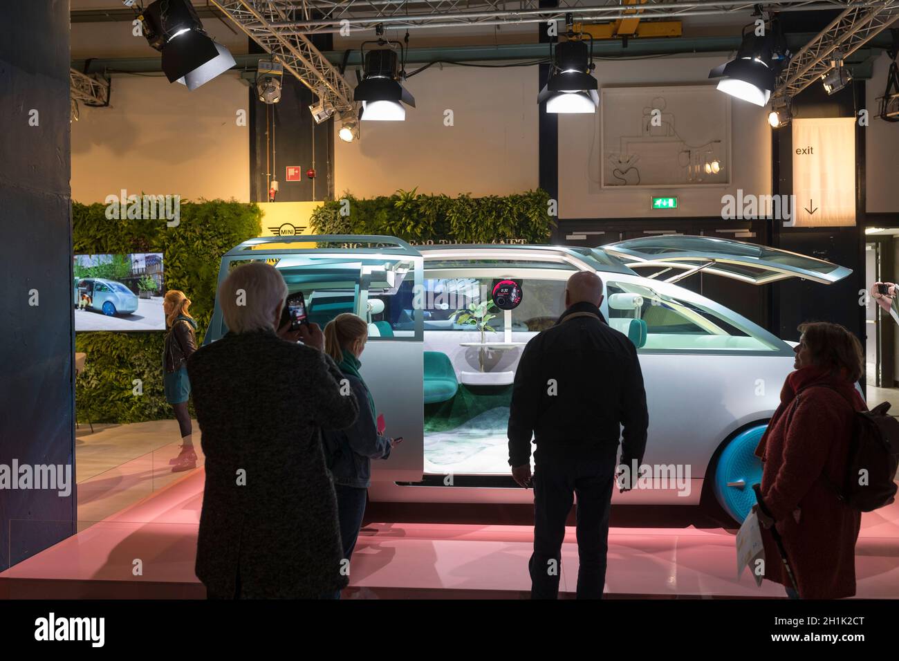 BMW Mini Urbanaut futuristic car at Dutch Design Week 2021 Stock Photo ...