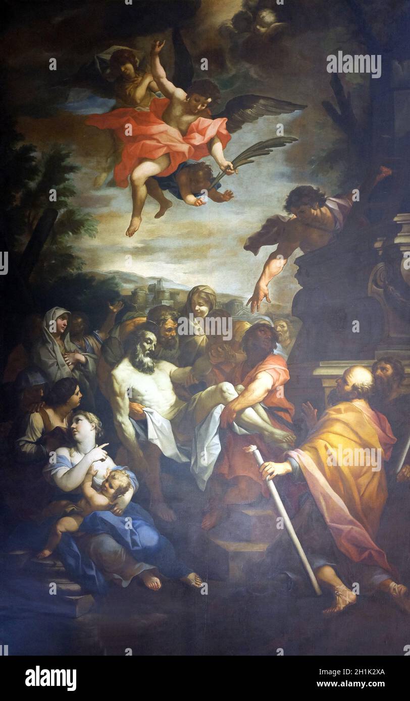 Burial of St. Andrew apostle in Basilica di Sant Andrea delle Fratte ...