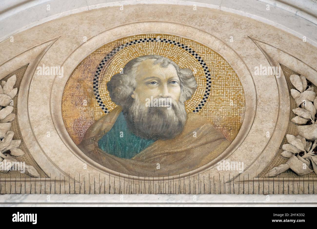 Apostle Saint James the Great, mosaic in the basilica of Saint Paul ...