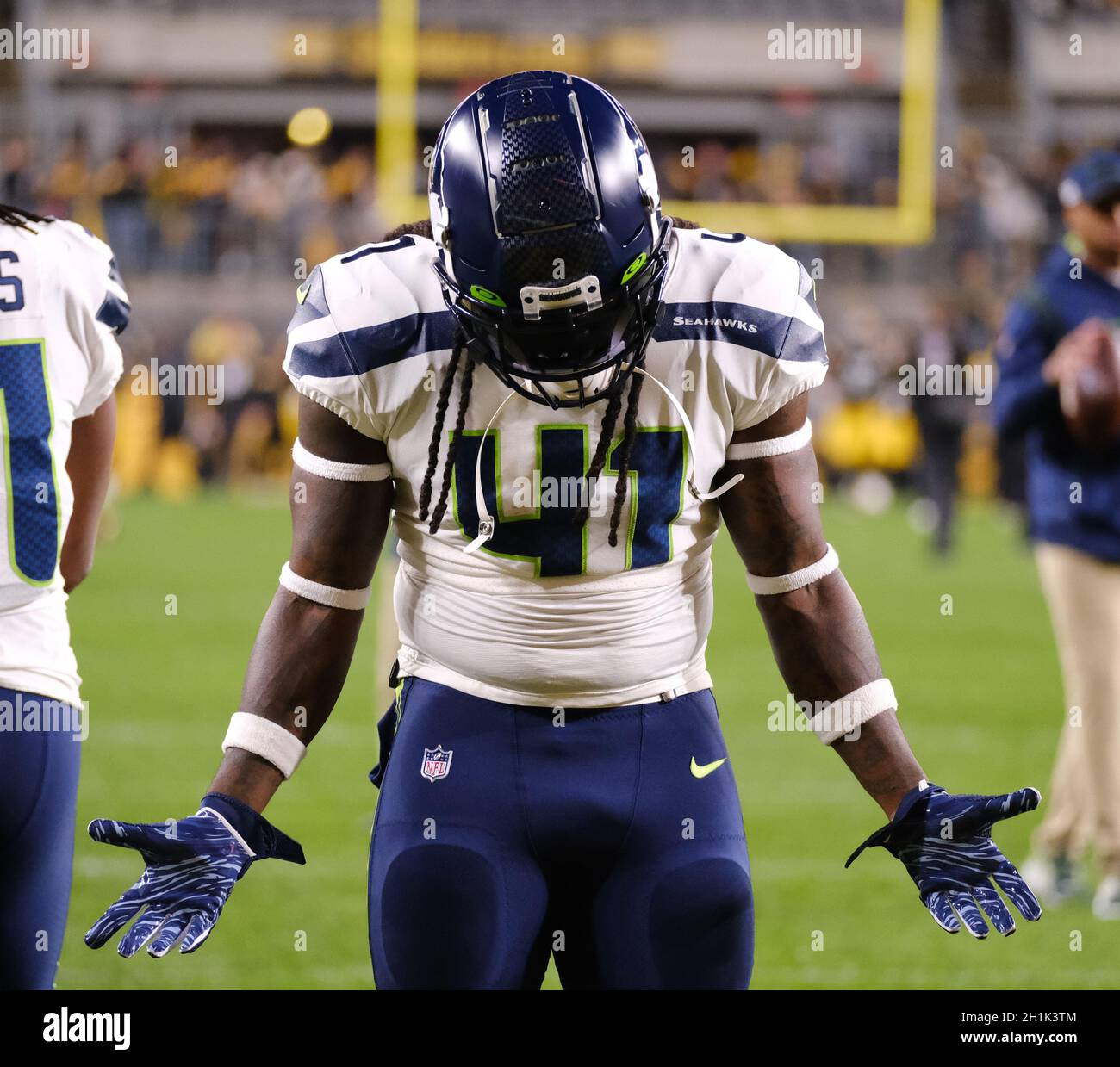 October 17th, 2021: Alex Collins #41 during the Pittsburgh Steelers vs ...