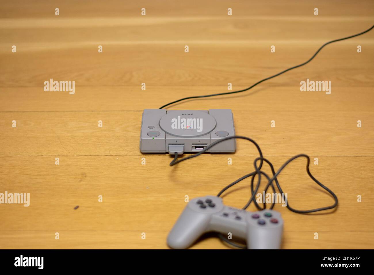 The Playstation Classic Edition. A recreation model of the original ...