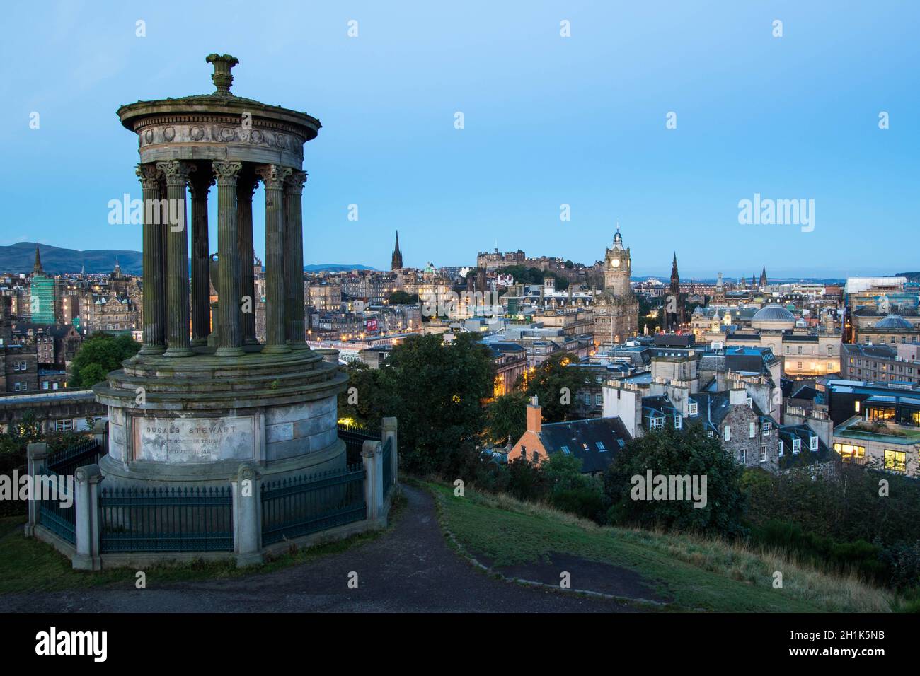 Edinburgh skyline as viewed from the Calton Hill Stock Photo - Alamy