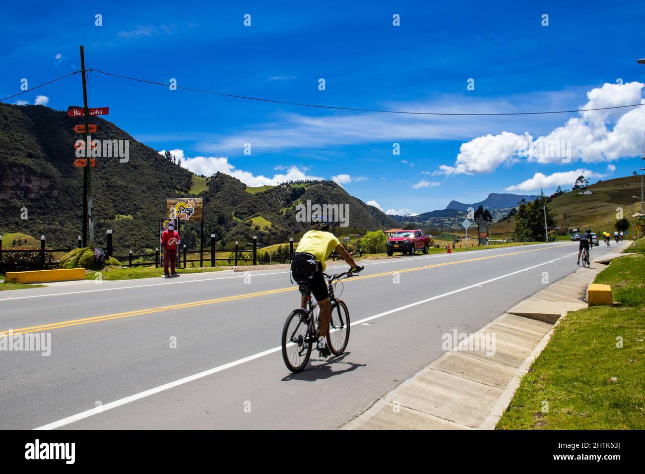 LA CALERA COLOMBIA - OCTOBER, 2020: View of the famous Alto de las ...