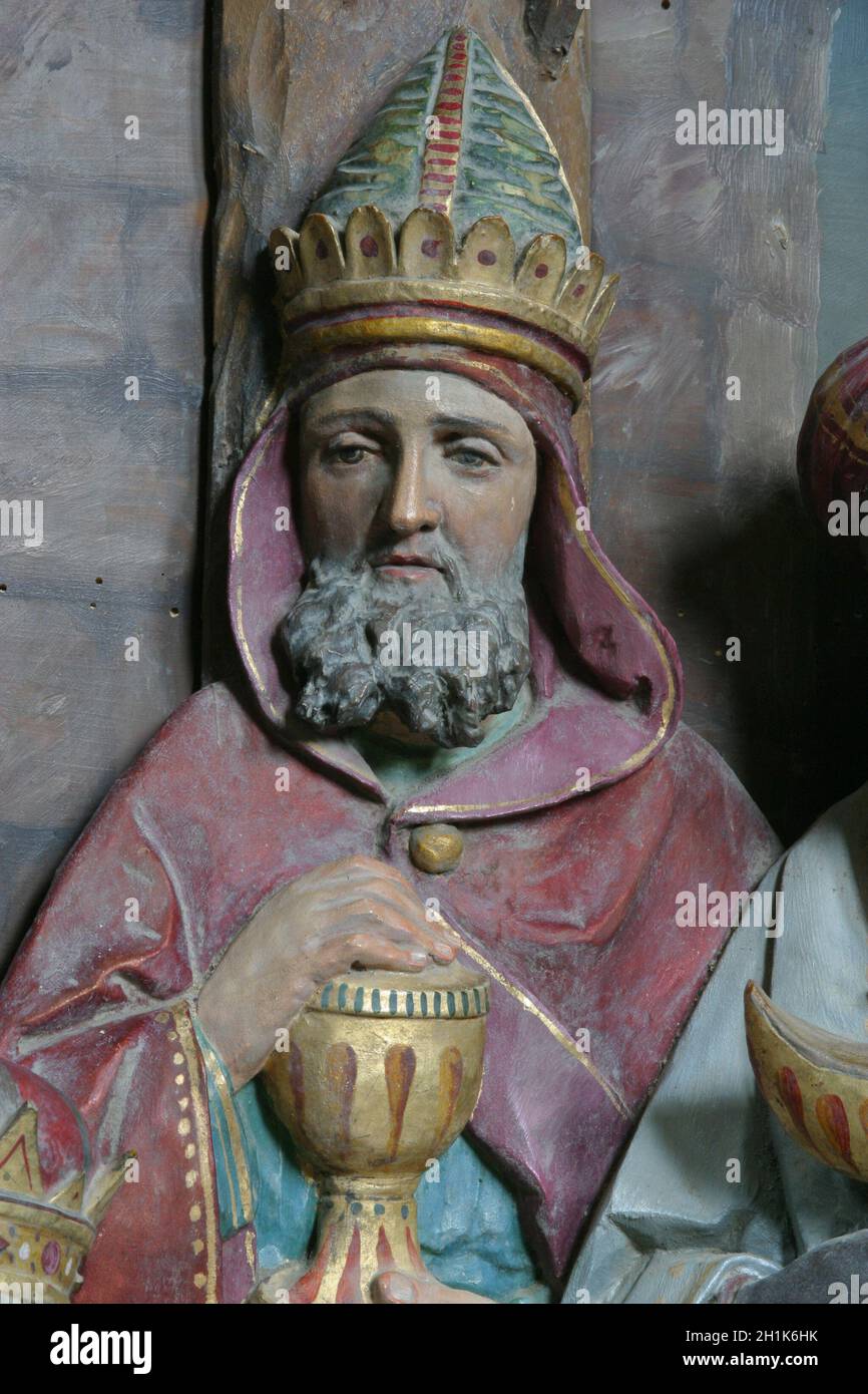 Nativity Scene, Adoration of the Magi Stock Photo - Alamy