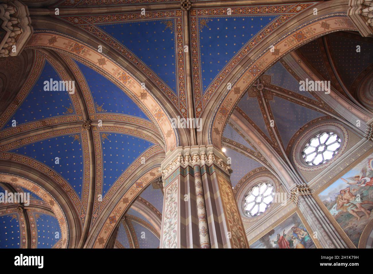 Ceiling of the church Stock Photo - Alamy