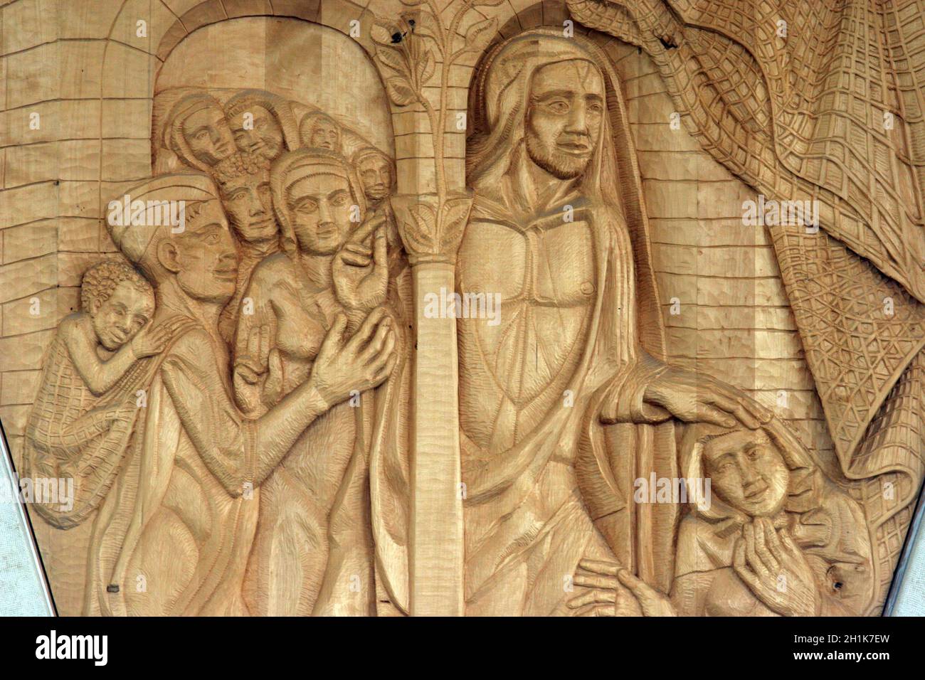Church of the House of Peter in Capernaum, Israel Stock Photo - Alamy