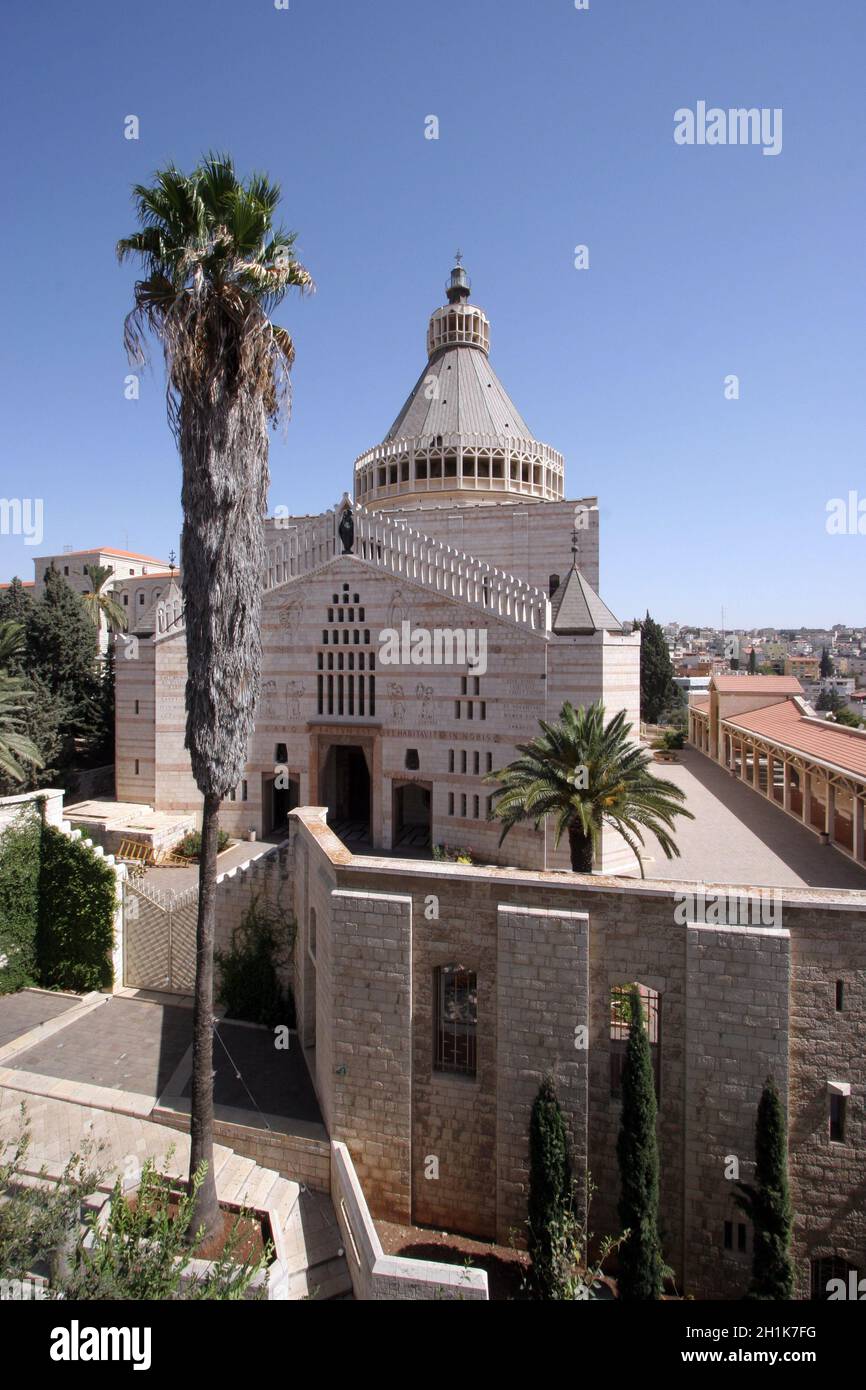 Basilica of the Annunciation, Nazareth, Israel Stock Photo - Alamy