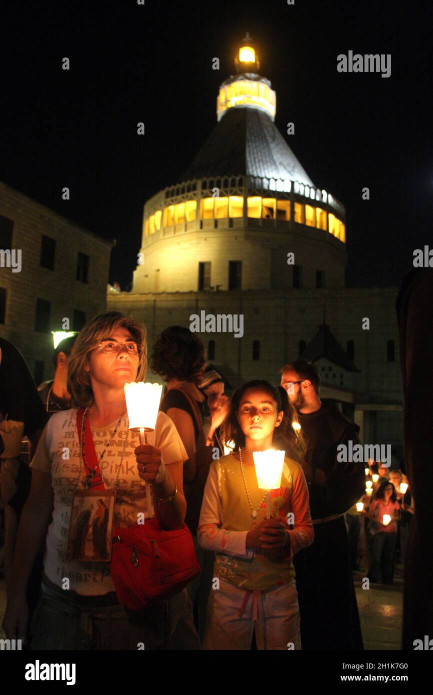 Every Friday procession goes through the streets of Nazareth, from the ...