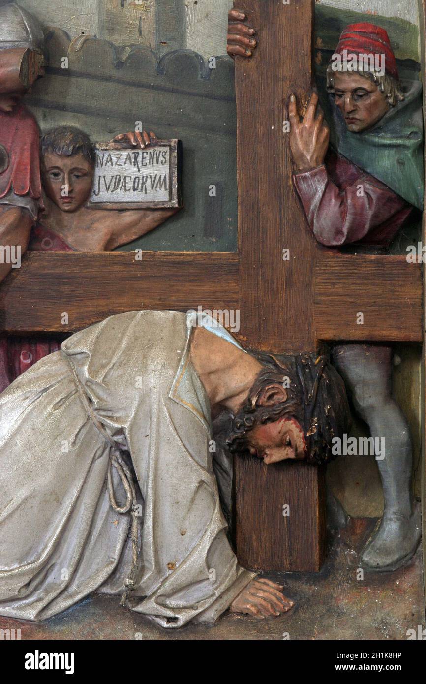 Jesus falls the second time hi-res stock photography and images - Alamy