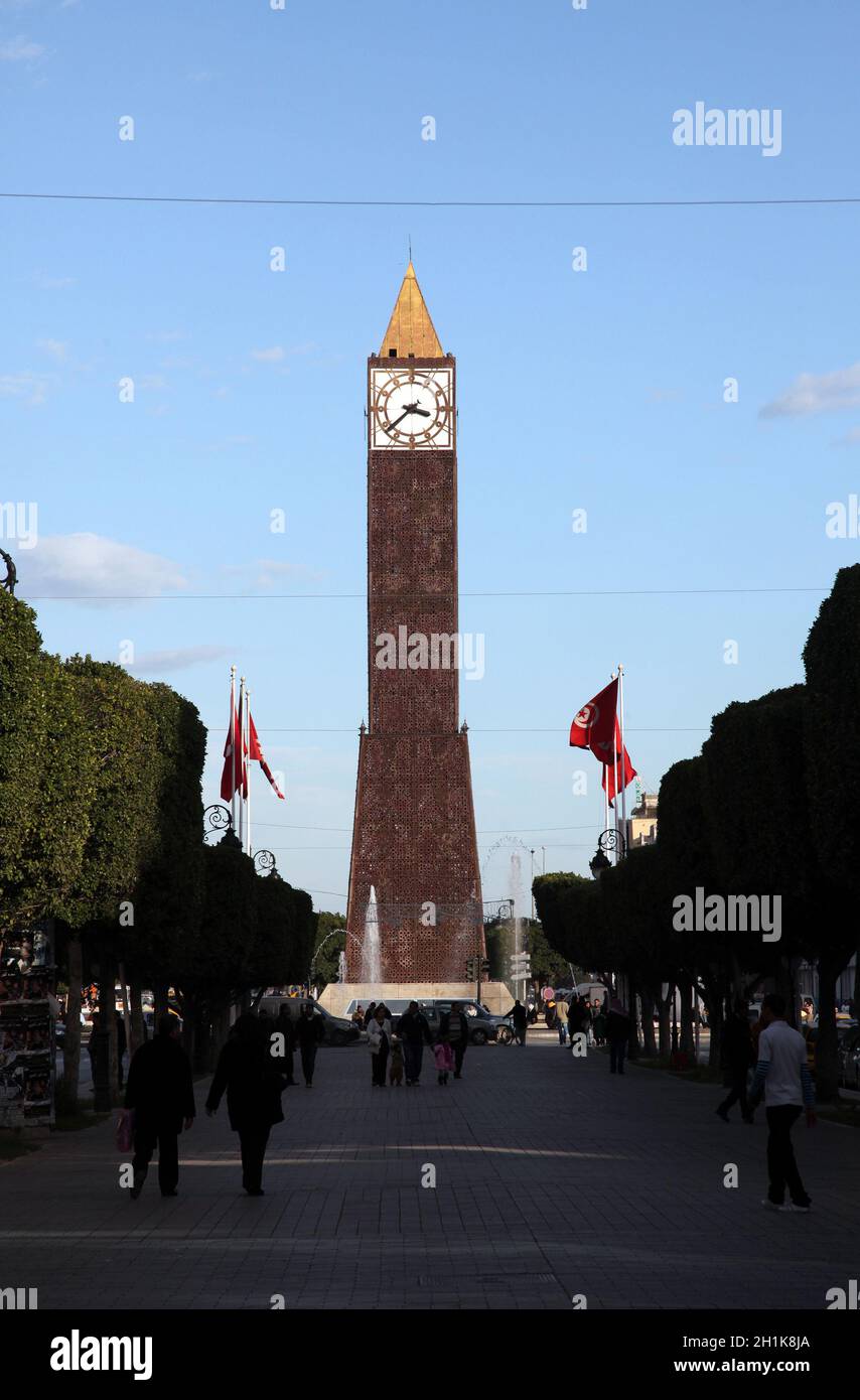 Tunis Clock Tower Stock Photo - Alamy