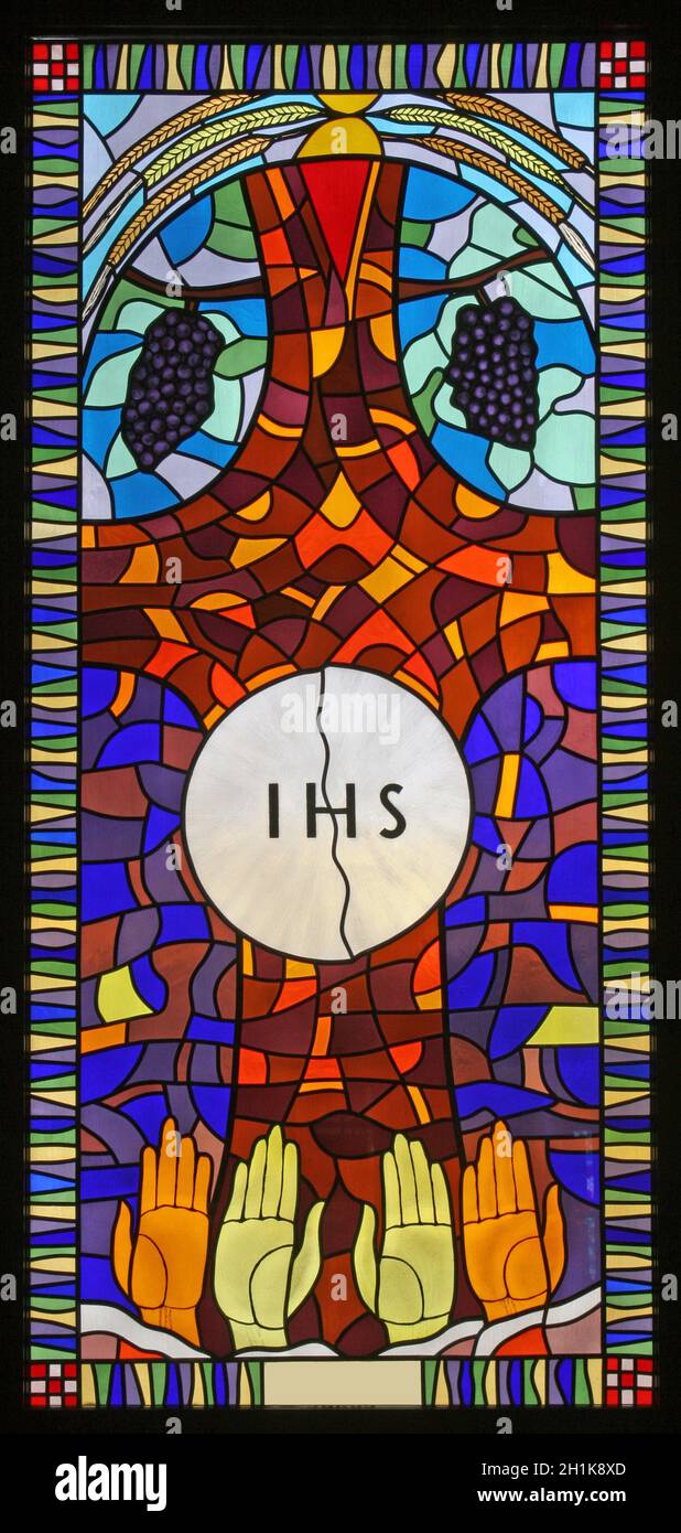 Seven sacraments stained glass hi-res stock photography and images - Alamy