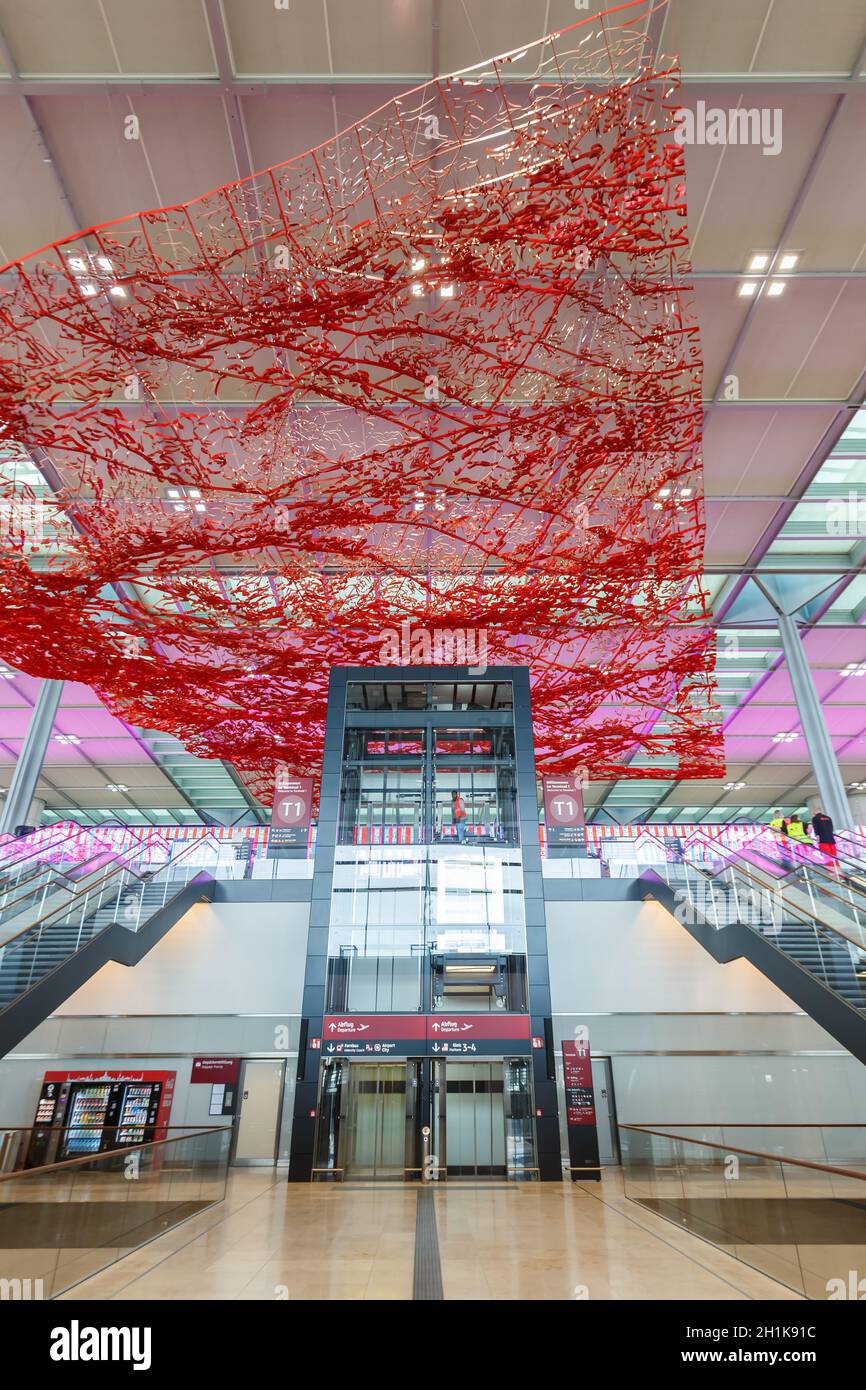 Berlin, Germany - October 28, 2020: New Berlin Brandenburg BER Willy ...