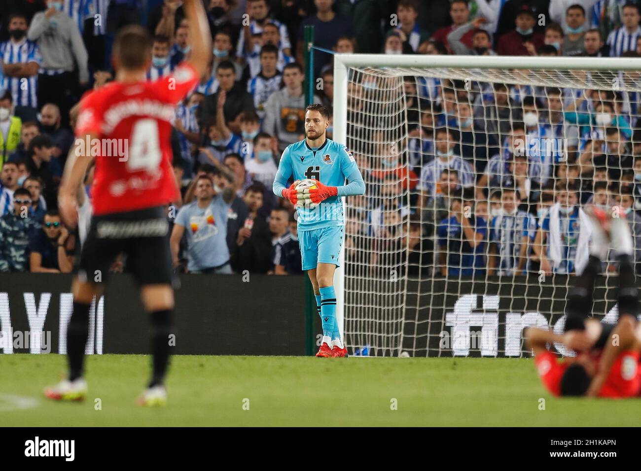 San Sebastian, Spain. 16th Oct, 2021. Alex Remiro (Sociedad) Football ...