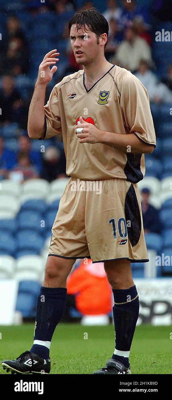 PORTSMOUTH FC. RORY ALLEN PIC MIKE WALKER, 2002 Stock Photo - Alamy